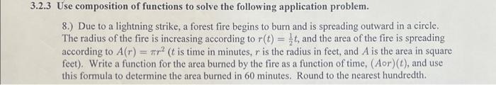 Solved 3.2.3 Use composition of functions to solve the | Chegg.com