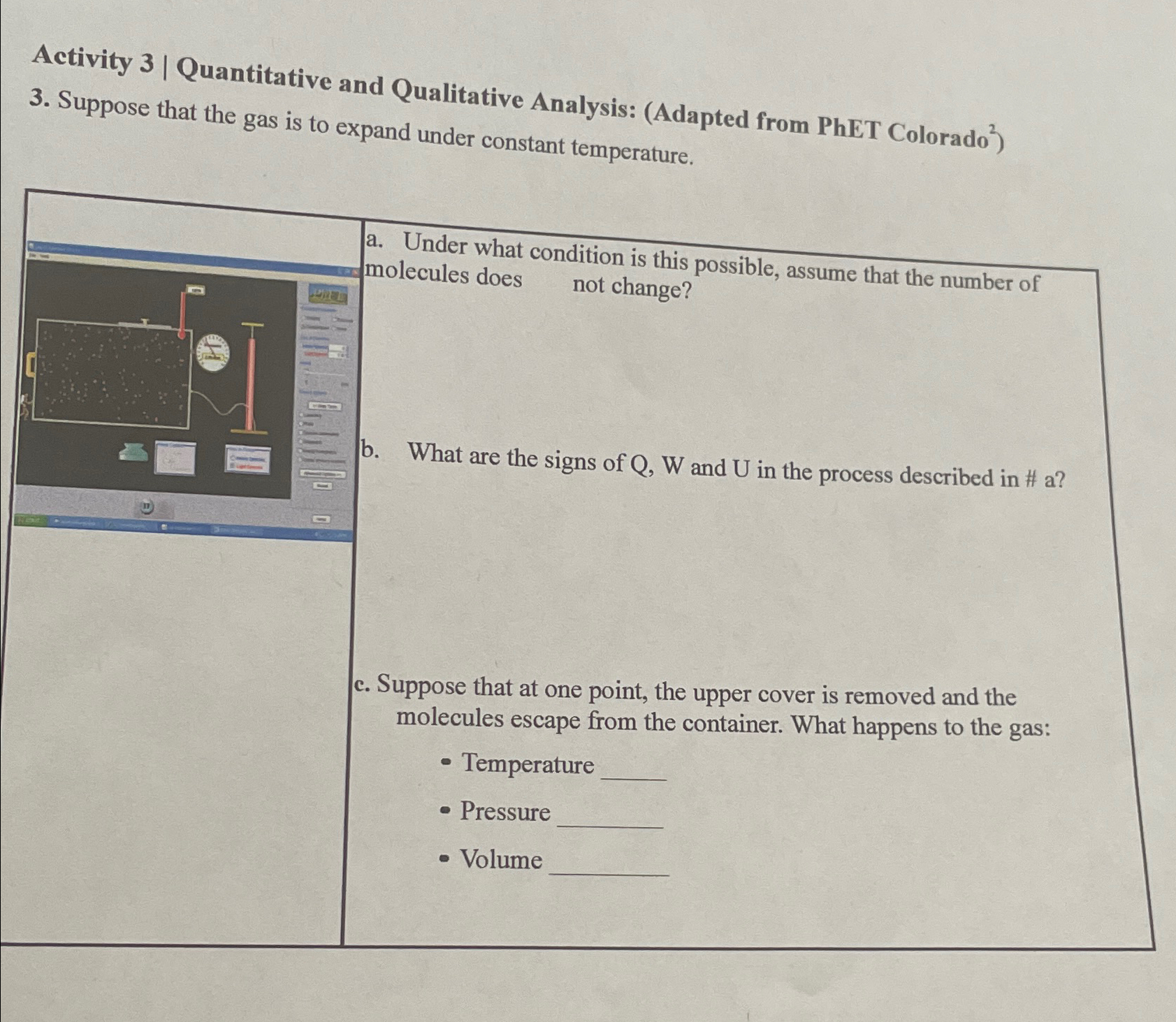 Solved Activity 3 | ﻿Quantitative and Qualitative Analysis: | Chegg.com
