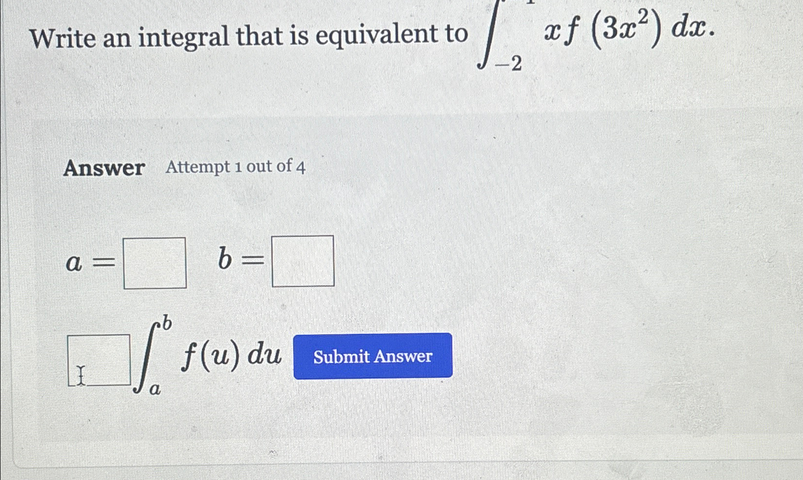 Write an integral that is equivalent to | Chegg.com