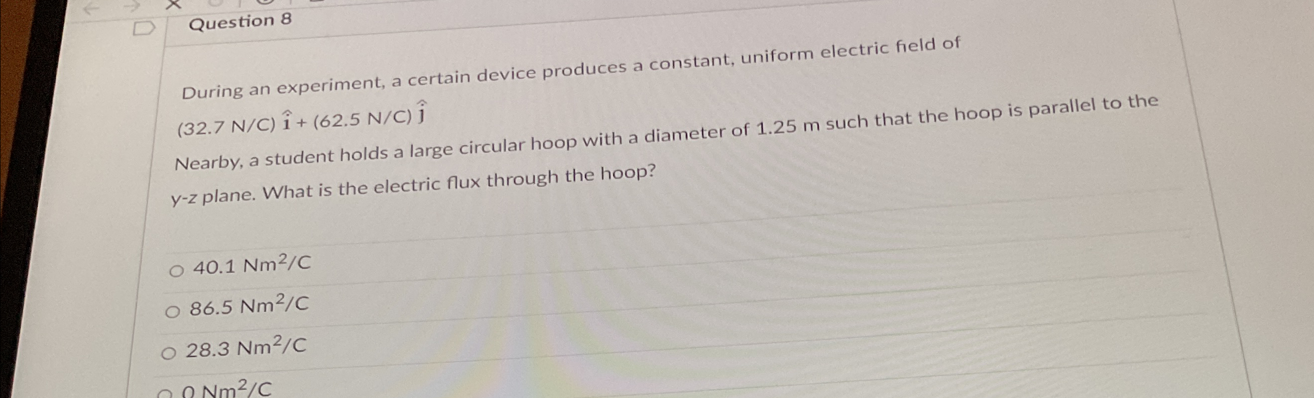 Solved Question 8During an experiment, a certain device | Chegg.com