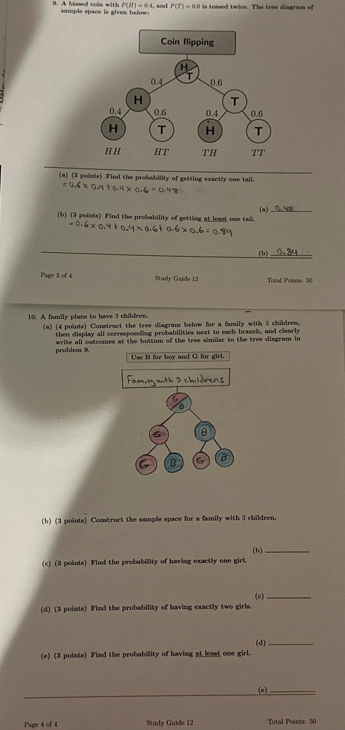 Solved (2 ﻿points) ﻿Complete the Venn diagram given | Chegg.com