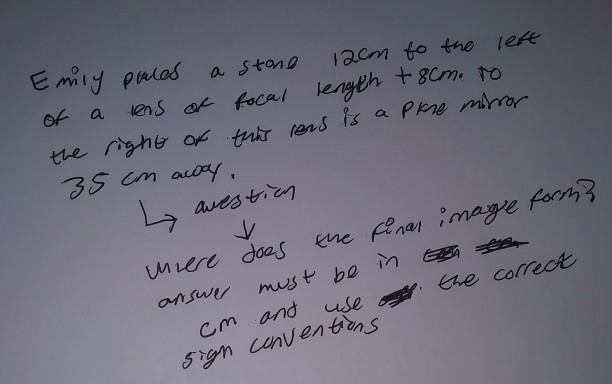 Solved Emig peaces a Stone 120m to the left of a rens of | Chegg.com