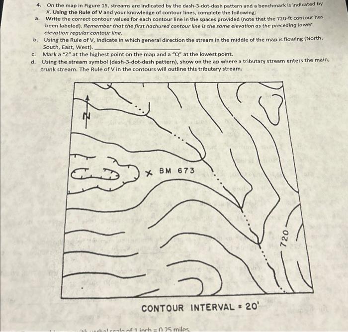 4. On the map in Figure 15, streams are indicated by | Chegg.com