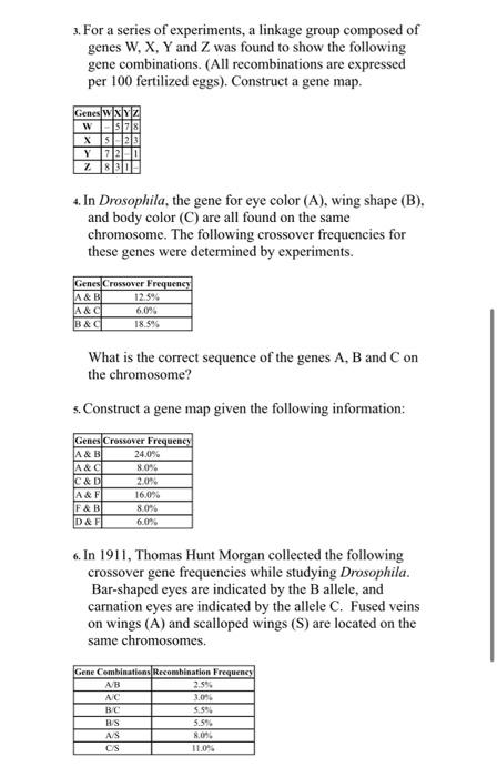 Solved Directions: You are to diagram the order of the genes | Chegg.com