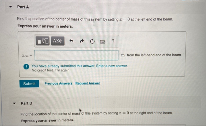 Solved Two small-sized objects are placed on a uniform 9.00 | Chegg.com