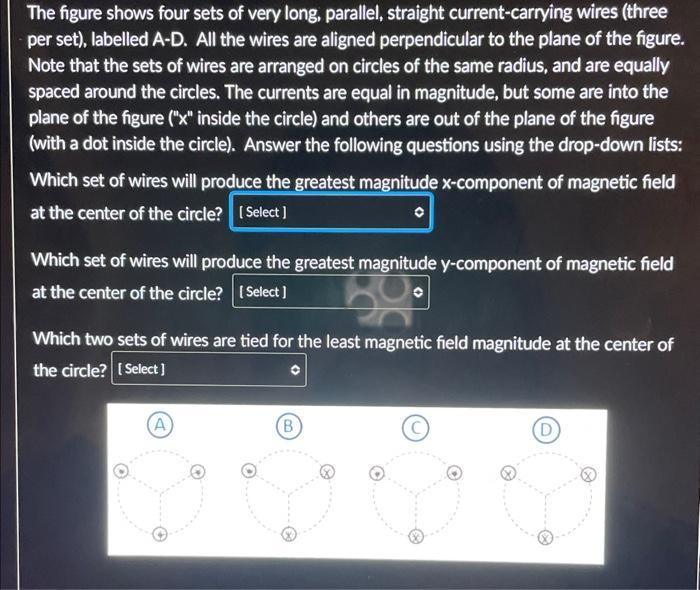 Solved The figure shows four sets of very long, parallel, | Chegg.com