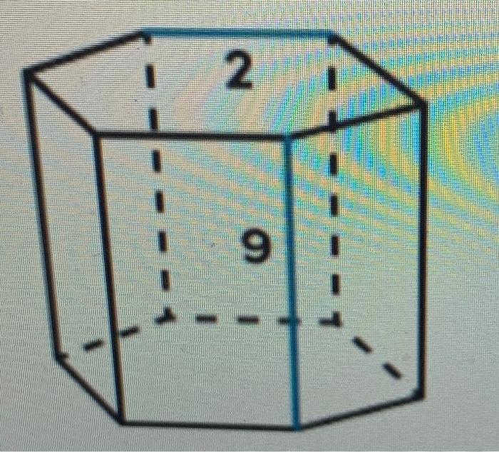 Solved find the approximate surface area for the prism. | Chegg.com