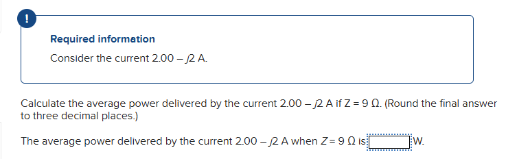 Solved !Required informationConsider the current | Chegg.com