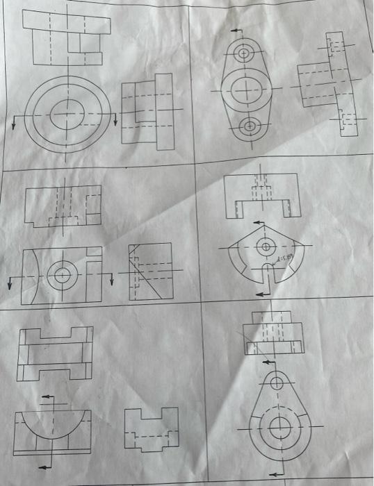 Please draw the rough sketch for the section views as | Chegg.com