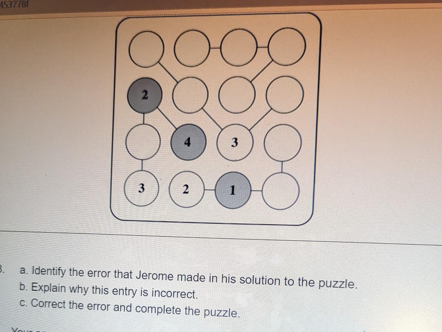 Solved The three entries in the gray circle were given to | Chegg.com
