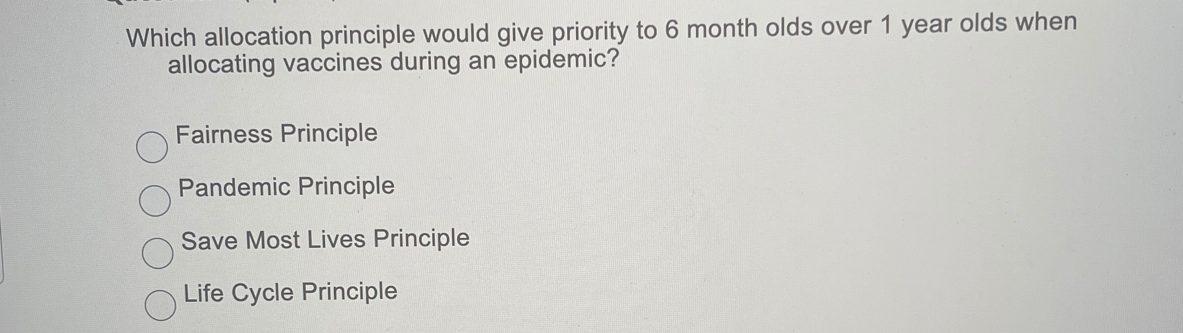 Solved Which allocation principle would give priority to 6 | Chegg.com