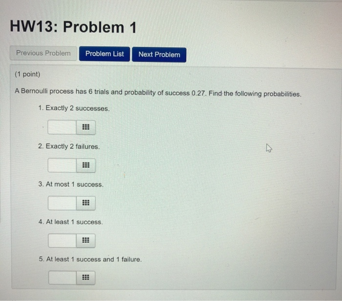 Solved HW13: Problem 1 Previous Problem Problem List Next | Chegg.com Solved HW13: Problem 1 Previous Problem Problem List Next | Chegg.com