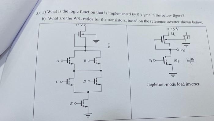 Solved 2) a) Draw the schematic for a four-input NOR gate | Chegg.com