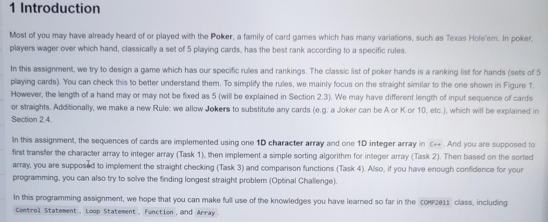 Solved 1 Introduction Most of you may have already heard of | Chegg.com