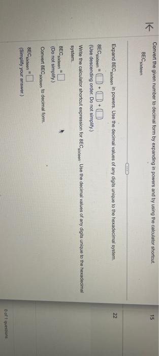 Solved Convert the given number to decimal form by expanding | Chegg.com