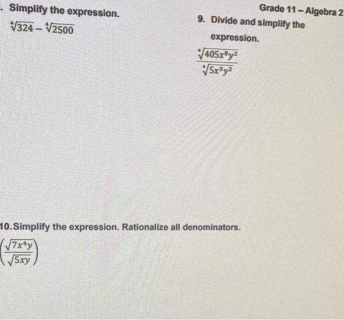 Solved Section A: Multiple Choice 1. Simplify each radical | Chegg.com