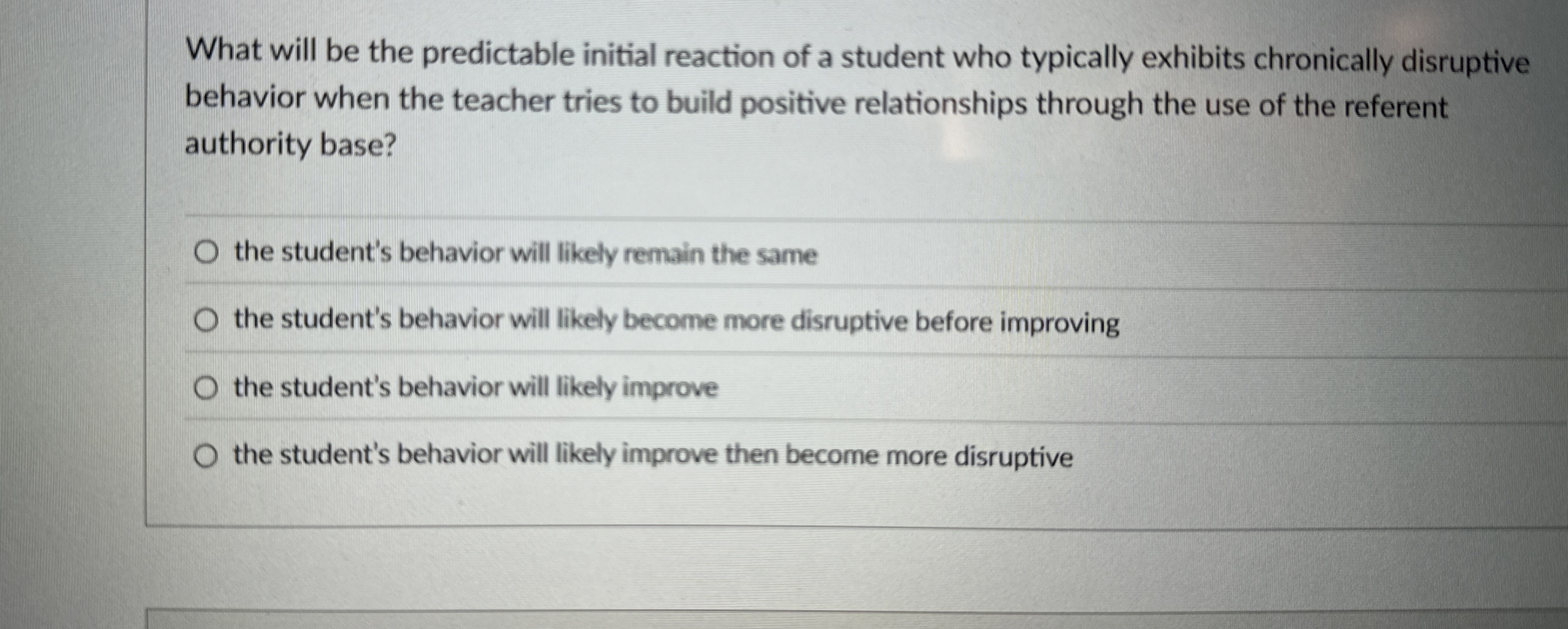 Solved What will be the predictable initial reaction of a | Chegg.com