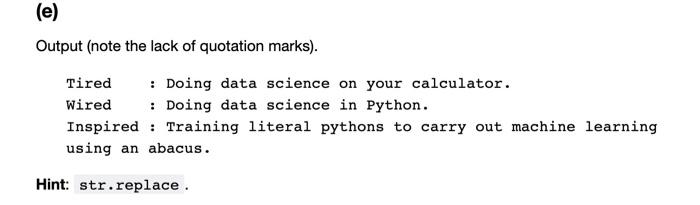 Solved for problem 1, using python, replace math with data | Chegg.com