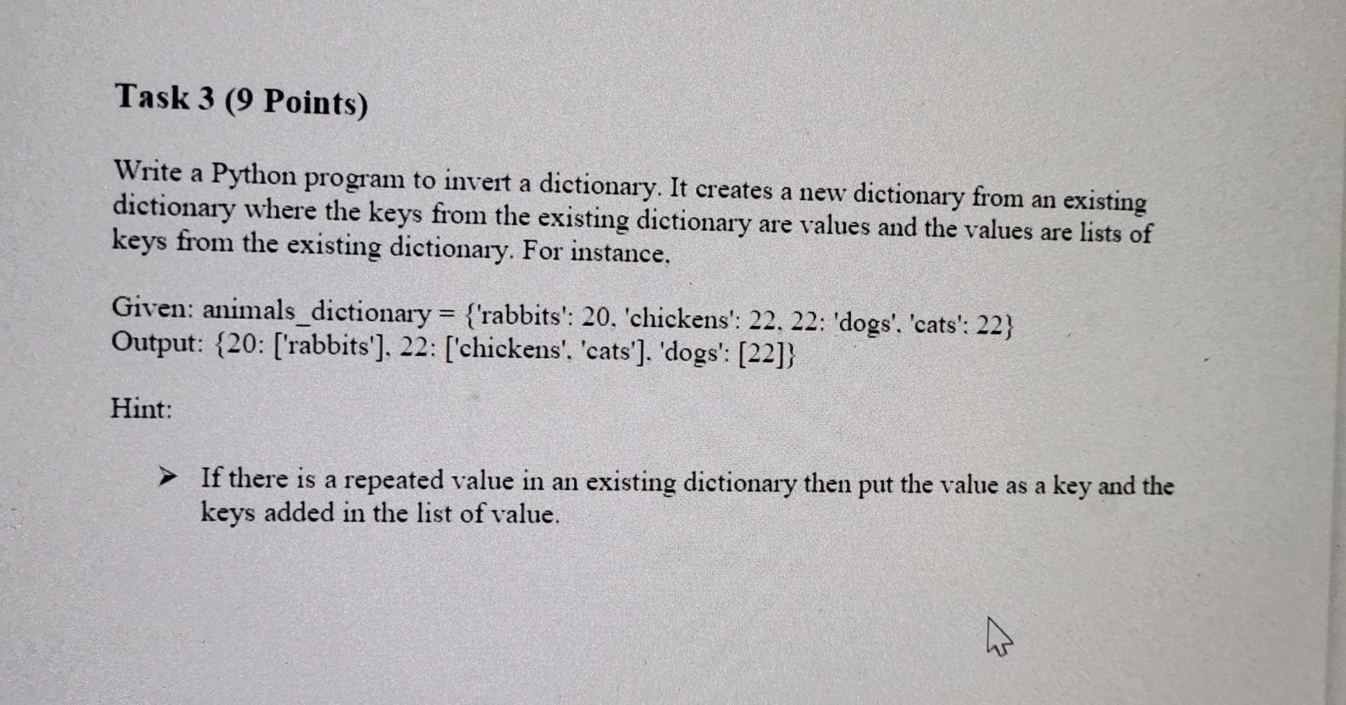 Solved Task 3 (9 Points) a Write a Python program to invest | Chegg.com