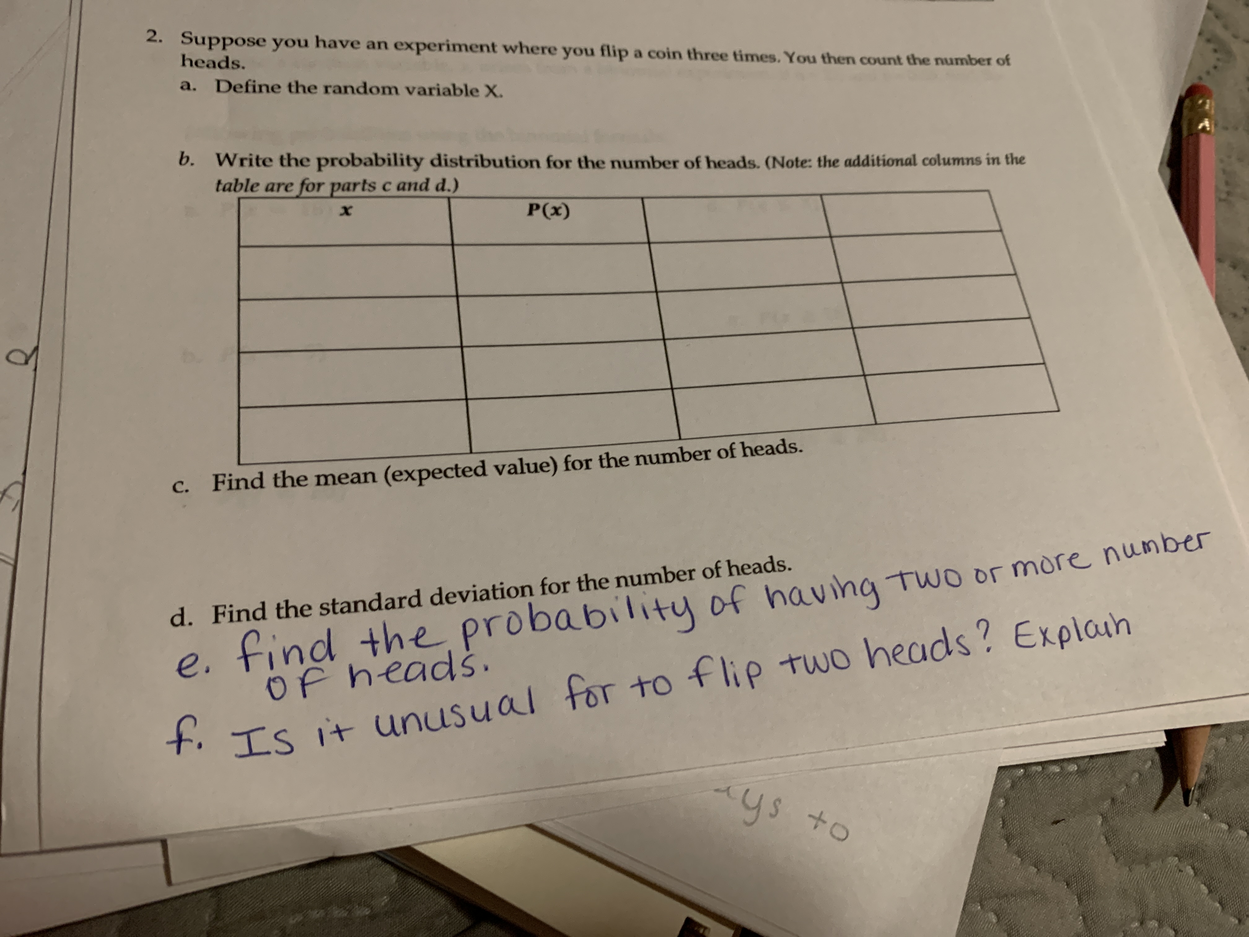 Solved Suppose you have an experiment where you flip a coin | Chegg.com