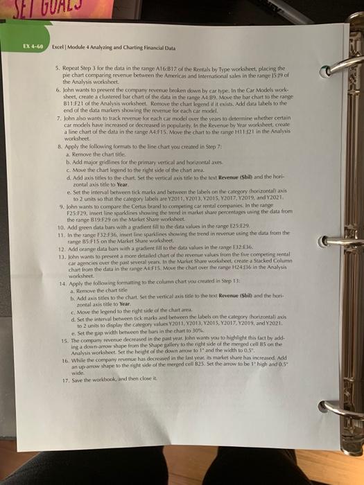 EX 4-14 Module 4 Analyzing and Charting Financial | Chegg.com