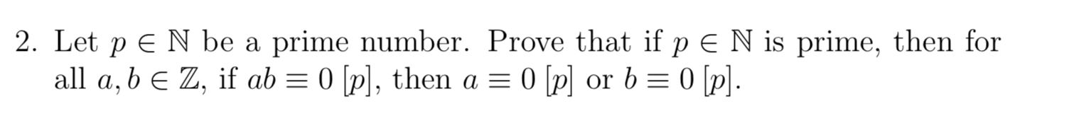 Solved Let pinN be a prime number. Prove that if pinN is | Chegg.com