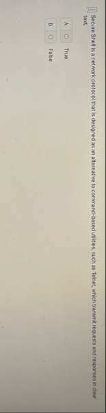 Solved Secure Shell is a network protocol that is designed | Chegg.com