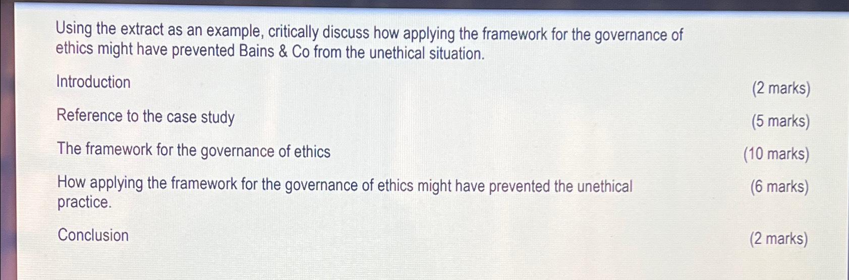 Solved Using the extract as an example, critically discuss | Chegg.com