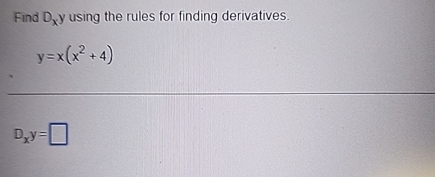 Solved Find Dxy ﻿using the rules for finding | Chegg.com