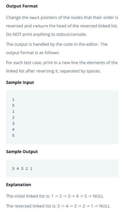 Solved You're given the pointer to the head node of a linked | Chegg.com