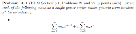 Solved Problem 10.1 (BDM Section 5.1, ﻿Problems 21 ﻿and | Chegg.com