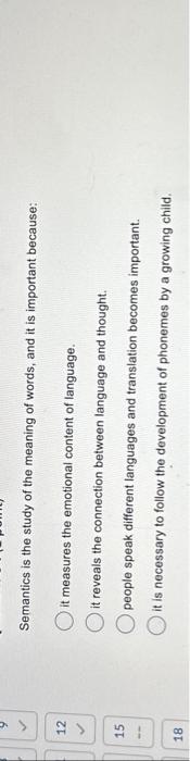 Solved Semantics is the study of the meaning of words, and | Chegg.com