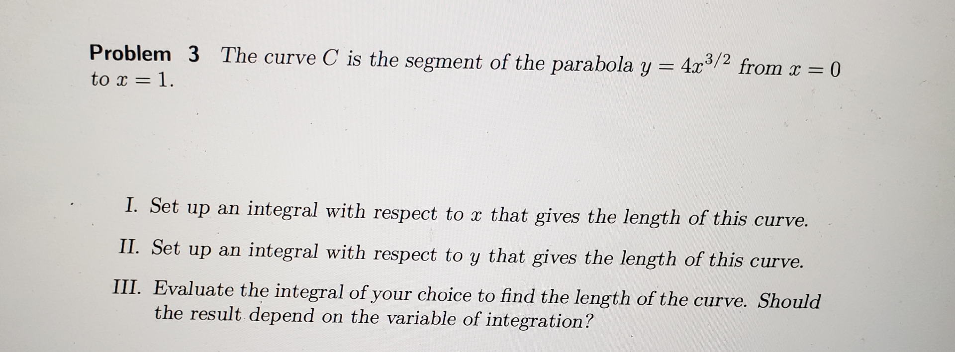 Solved Problem 3 ﻿The curve C ﻿is the segment of the | Chegg.com