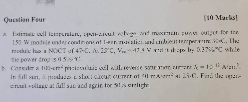 Solved Question Four[10 ﻿Marks]a. ﻿Estimate cell | Chegg.com