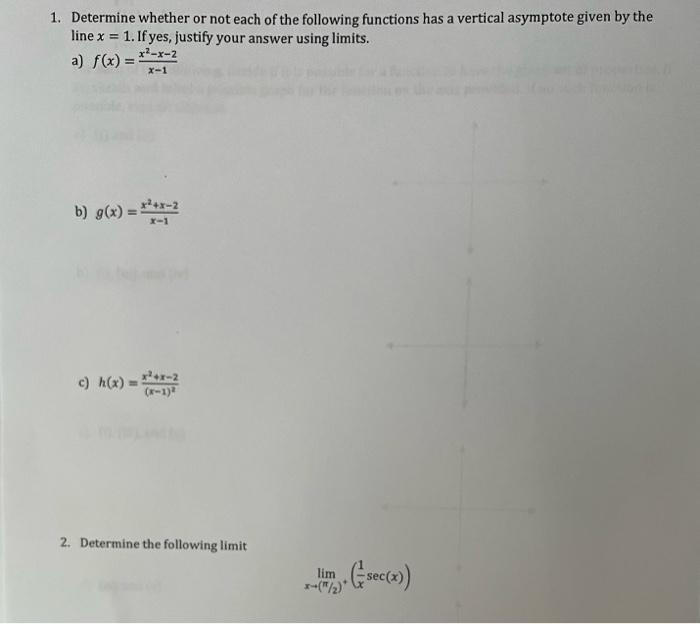 Solved 1. Determine whether or not each of the following | Chegg.com