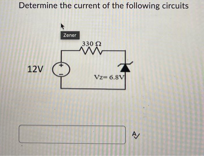 Solved Determine the current of the following circuits | Chegg.com