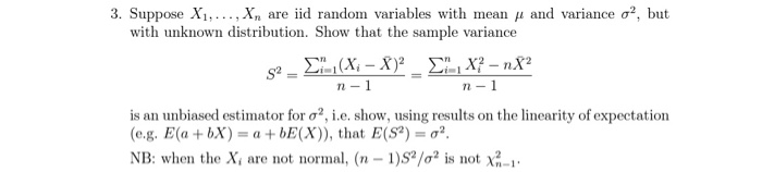 Solved 3. Suppose X1,..., Xn are iid random variables with | Chegg.com