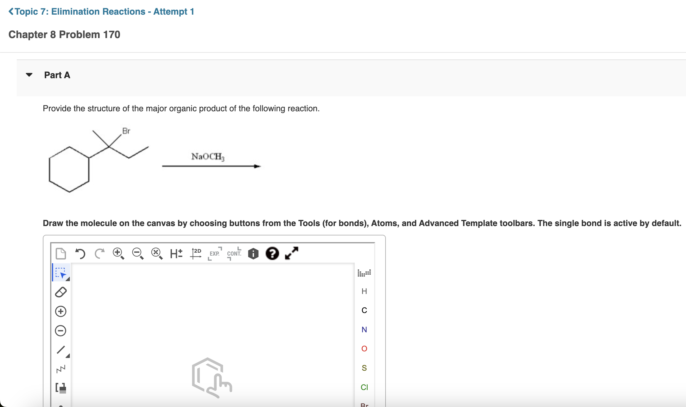 Solved Chapter 8 ﻿Problem 170Part AProvide the structure of | Chegg.com