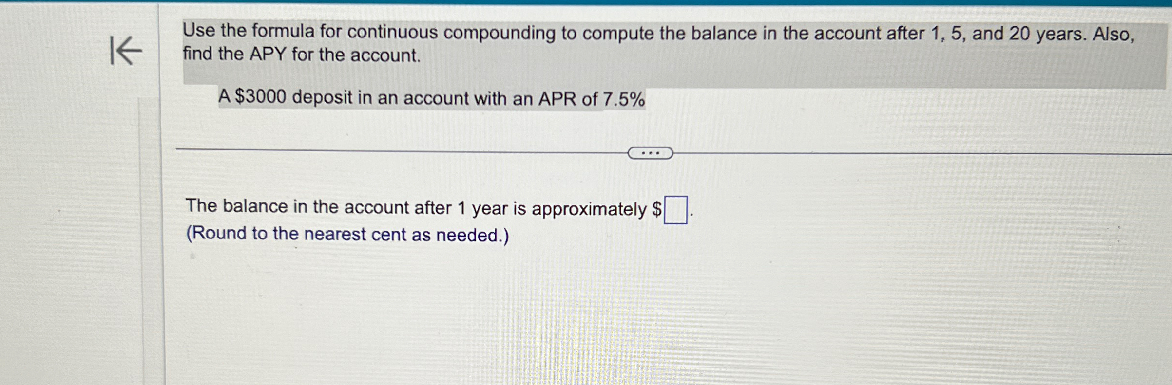Solved Use the formula for continuous compounding to compute | Chegg.com
