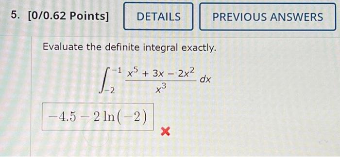 Solved Evaluate the definite integral exactly. | Chegg.com Solved Evaluate the definite integral exactly. | Chegg.com