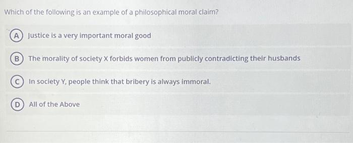 Solved Which of the following is an example of a | Chegg.com