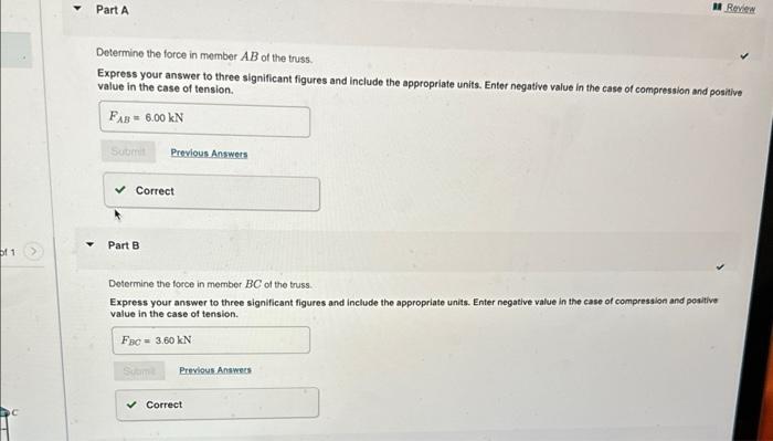 Solved Set P1=2.4kN and P2=1.8kN. (Figure 1)Determine the | Chegg.com