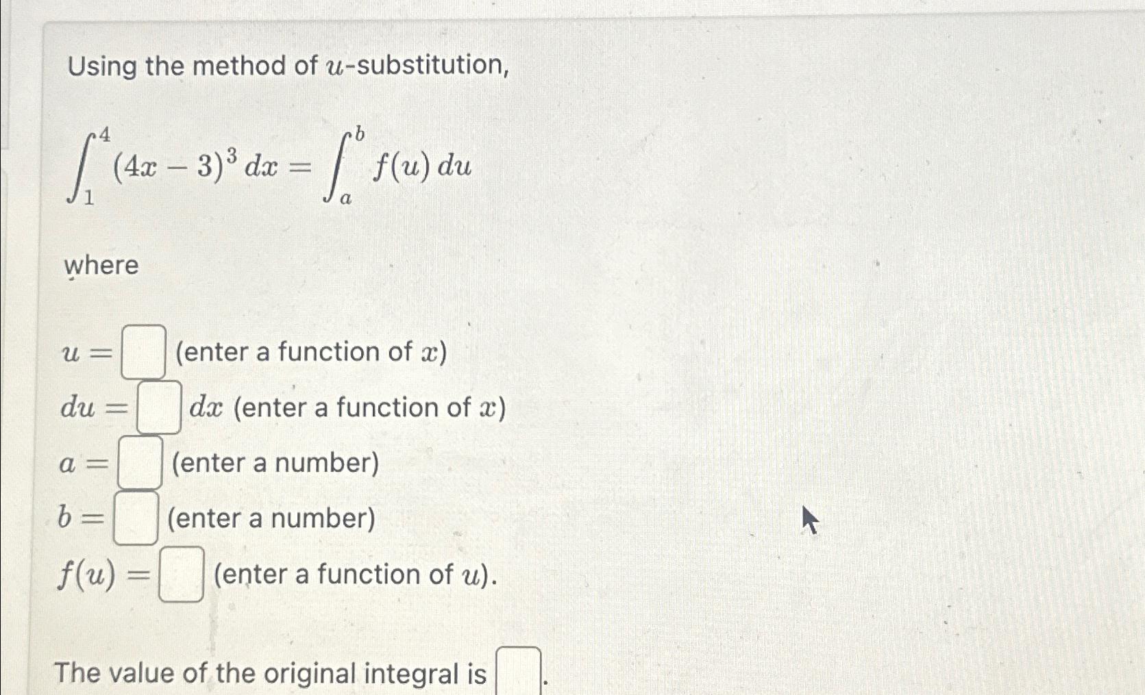 Solved Using the method of | Chegg.com