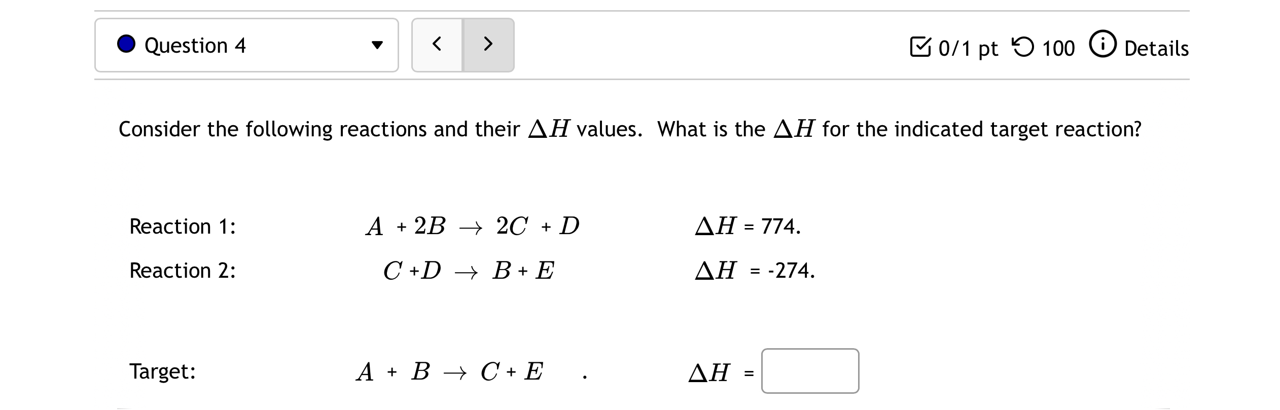 Solved Consider the following reactions and their ΔH | Chegg.com
