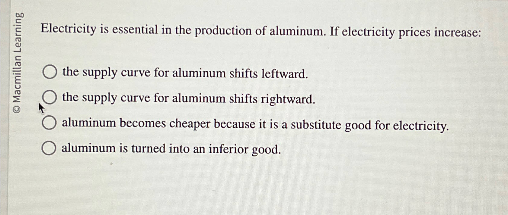 Solved DCC ﻿Electricity is essential in the production of | Chegg.com