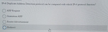 Solved IPv6 ﻿Duplicate Address Detection protocol can be | Chegg.com
