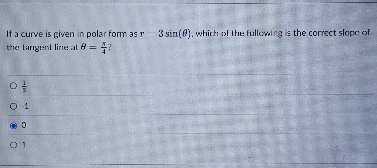 Solved If a curve is given in polar form as r=3sin(θ), | Chegg.com