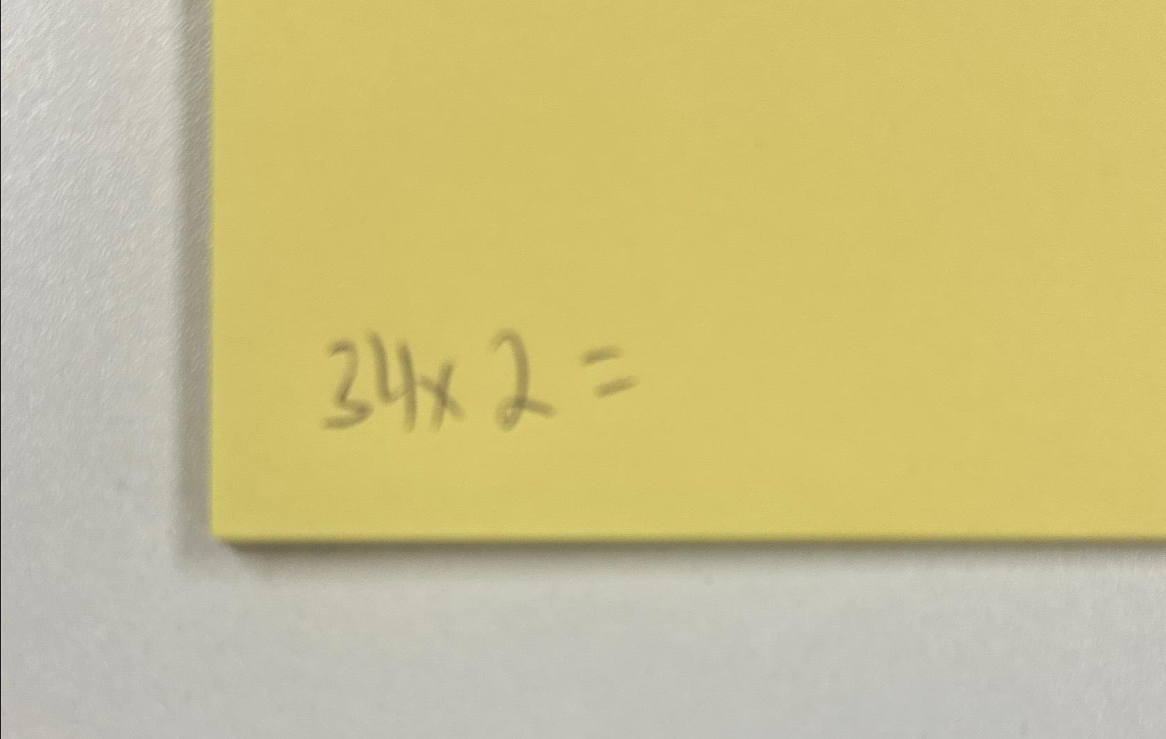 Solved 34×2= | Chegg.com