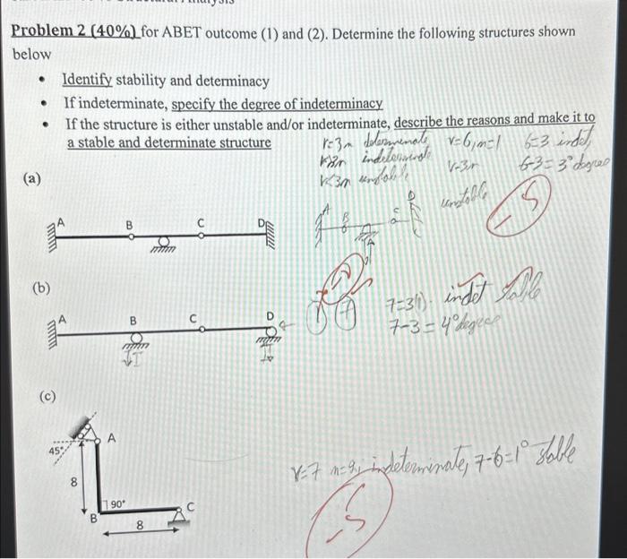 Solved Problem 2(40%) for ABET outcome (1) and (2). | Chegg.com