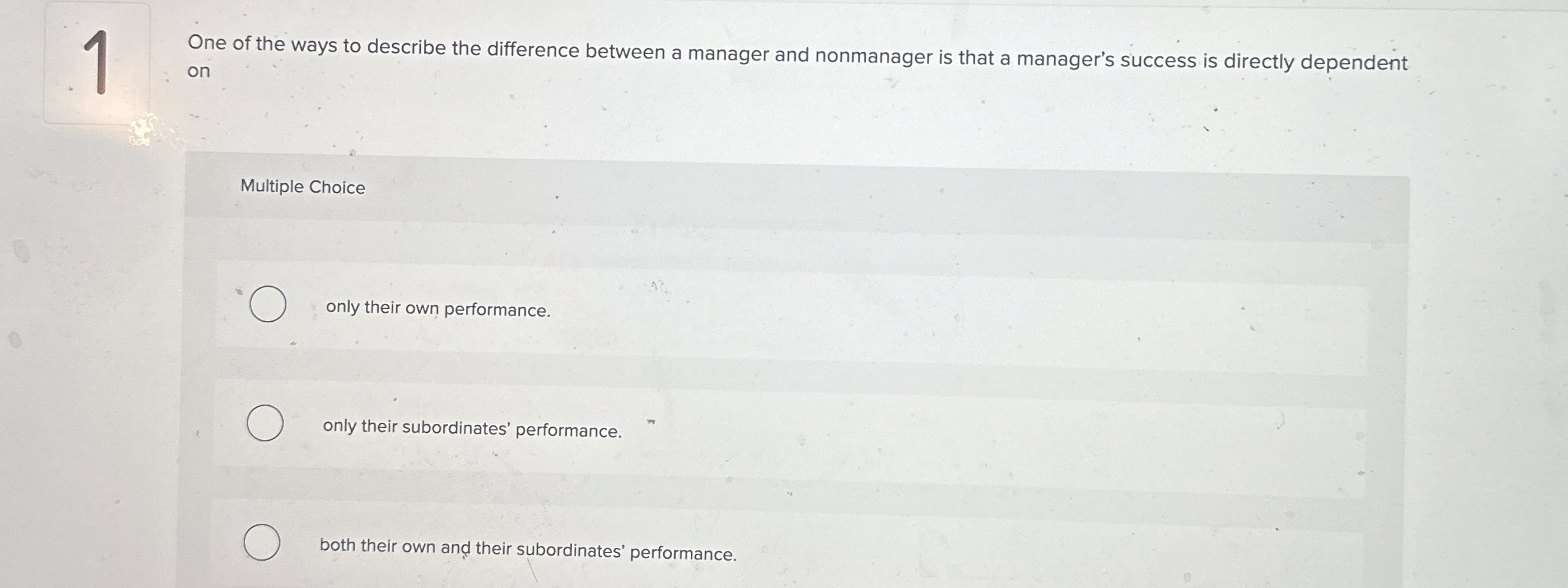 Solved 1 ﻿One of the ways to describe the difference between | Chegg.com